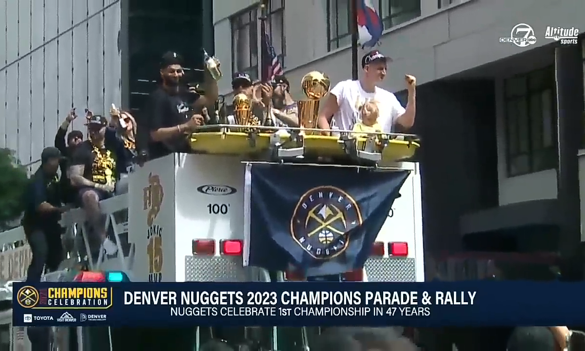 The BEST Moments From The Denver Nuggets 1st Champions Parade In 47 ...
